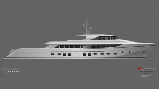 Designer Rob Doyle's fast yacht support vessel